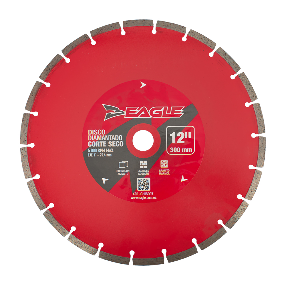 Disco Eagle diamantado 12" corte seco - Producto - Eagle